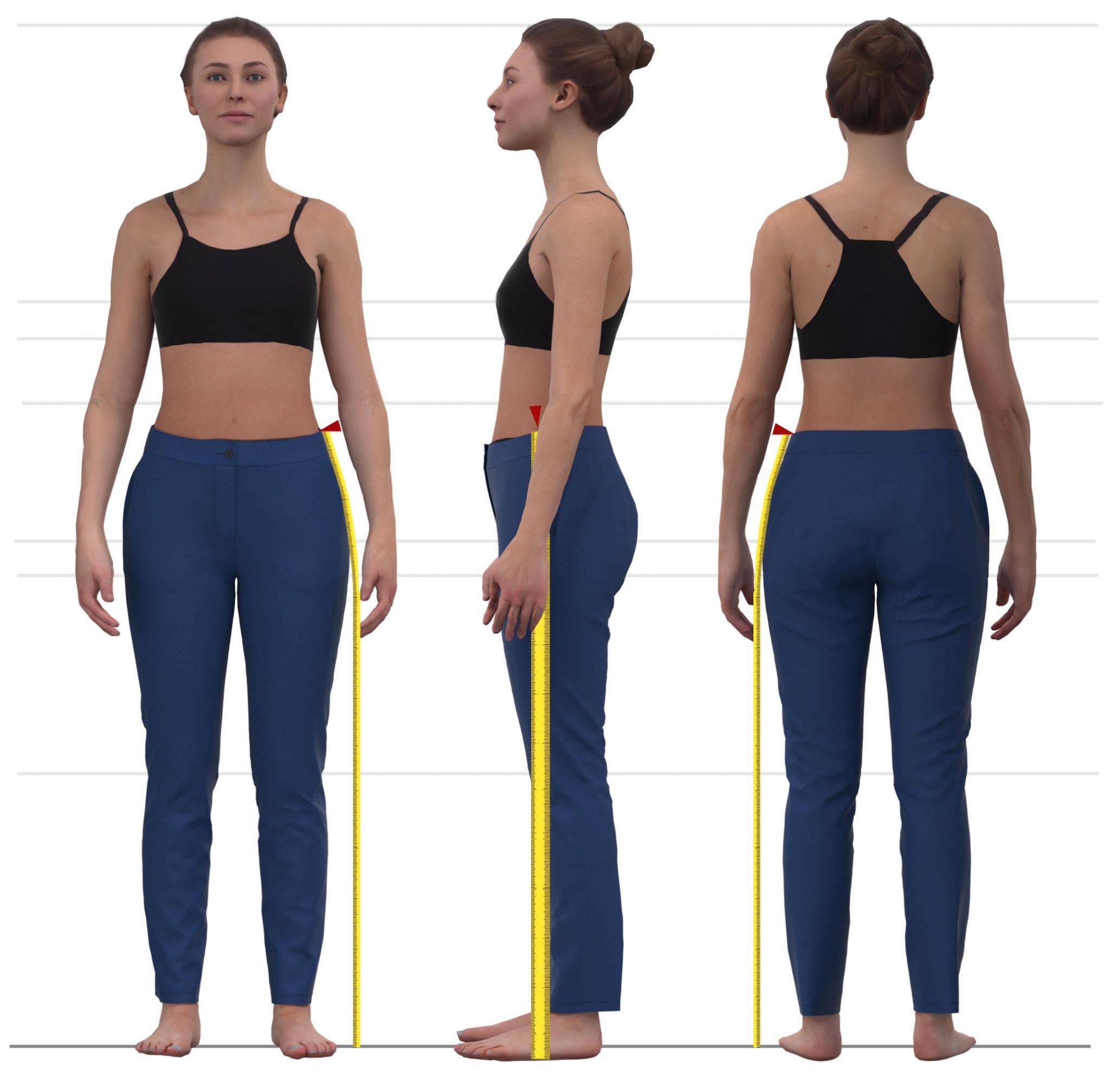 Take measurements - Women's trousers | smartPATTERN