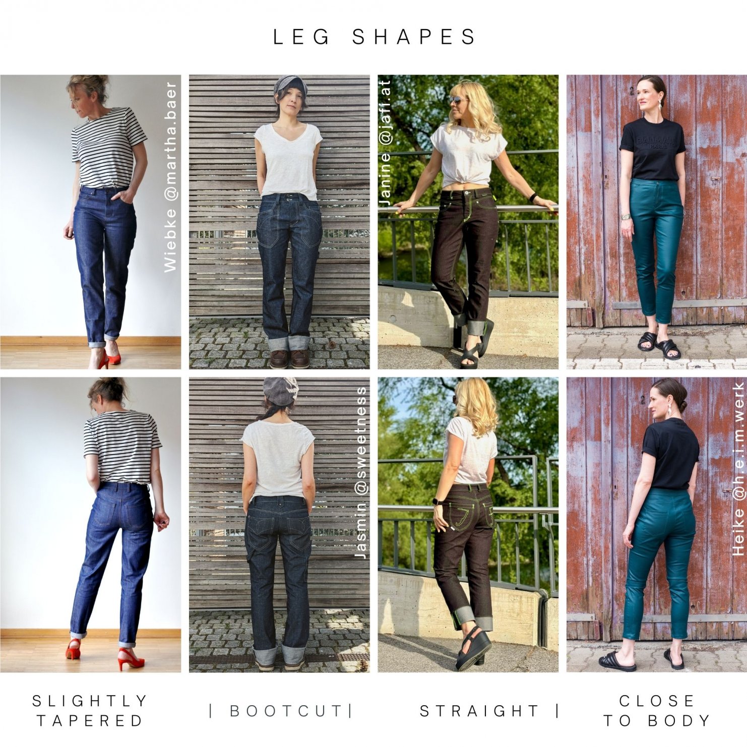Boyfriend jeans individual | custom-made sewing pattern | e-book