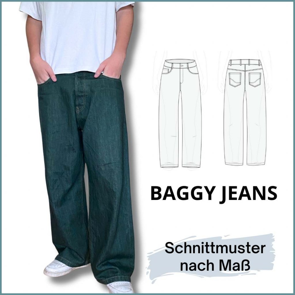 Männer-Selvedge-Jeans individuell | Schnittmuster nach Maß | E-Book