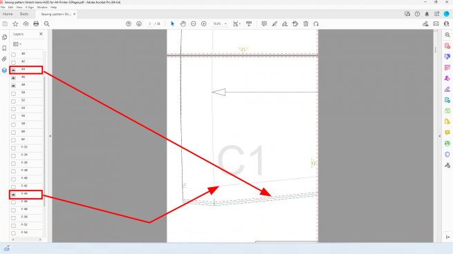 Preparing patterns in ready-made sizes | smartPATTERN