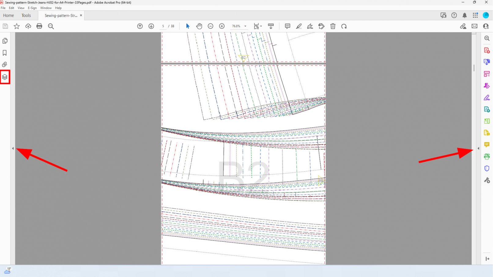 Preparing patterns in ready-made sizes | smartPATTERN