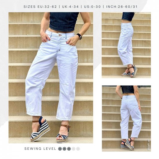 Barrel-Leg Jeans HJ03 | smartPATTERN